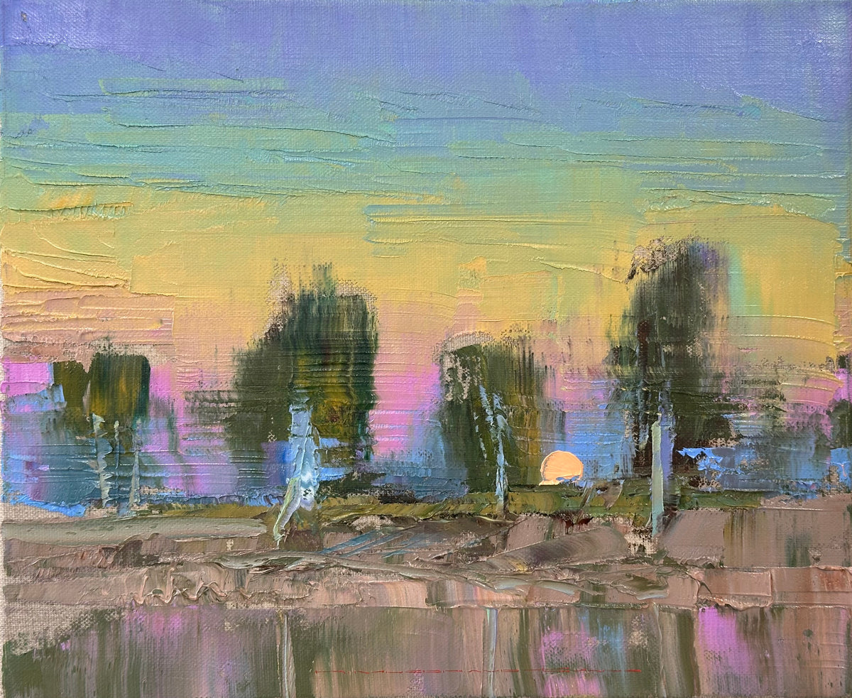 Dawn Full Moon – Richard Musgrave-Evans Art