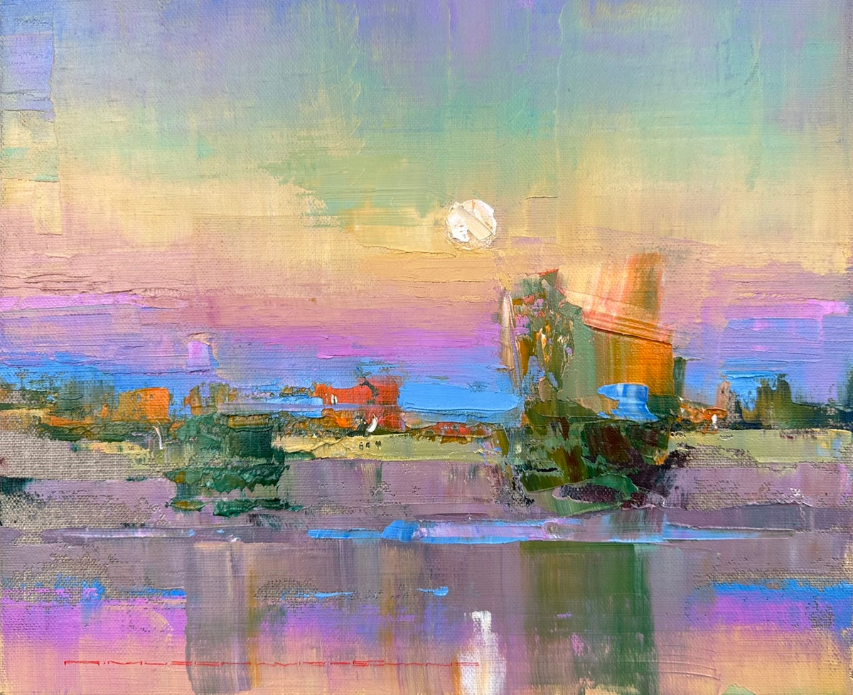 Twilight Moonrise – Richard Musgrave-Evans Art