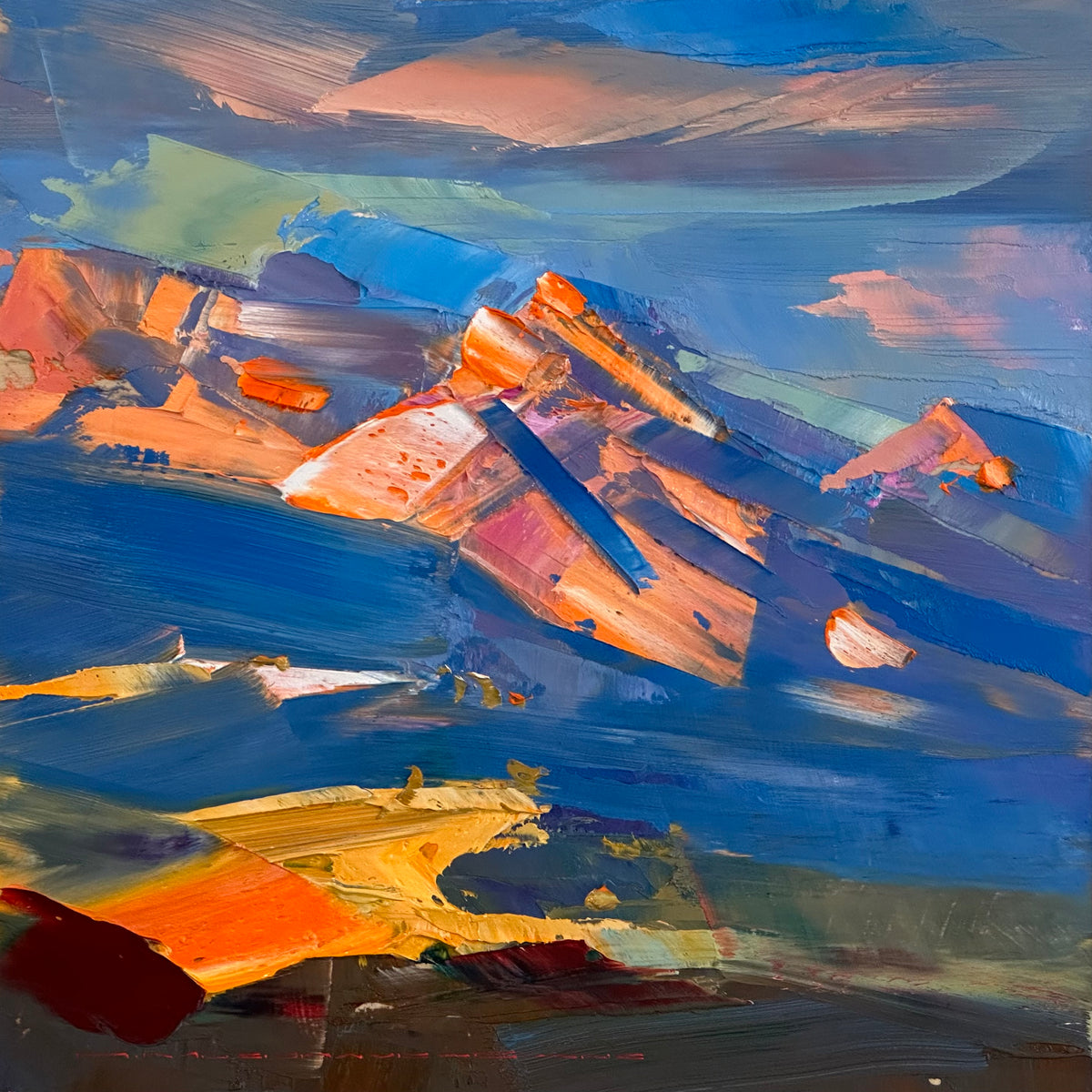 Sunrise Over Wilpena Pound - Flinders Ranges – Richard Musgrave-Evans Art